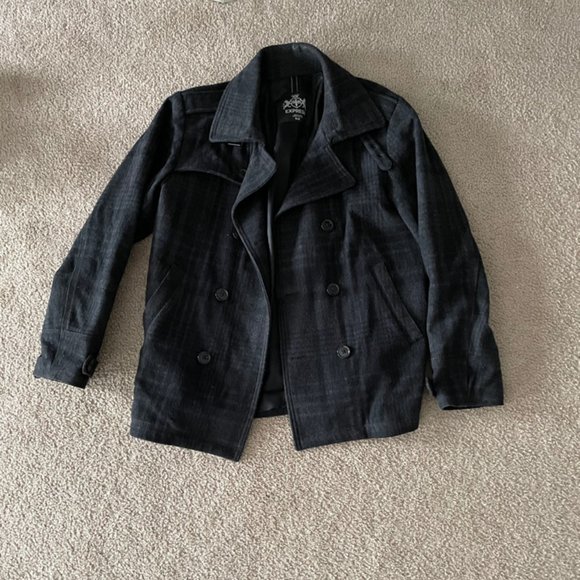 Express | Jackets & Coats | Express Mens Peacoat Size Medium | Poshmark